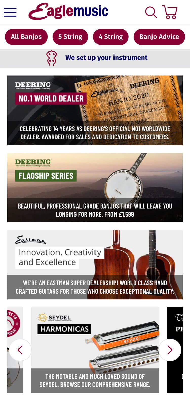 Eagle Music | Ecommerce Case Study | Voracio