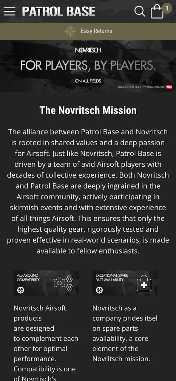 Patrol Base | Ecommerce Case Study | Voracio
