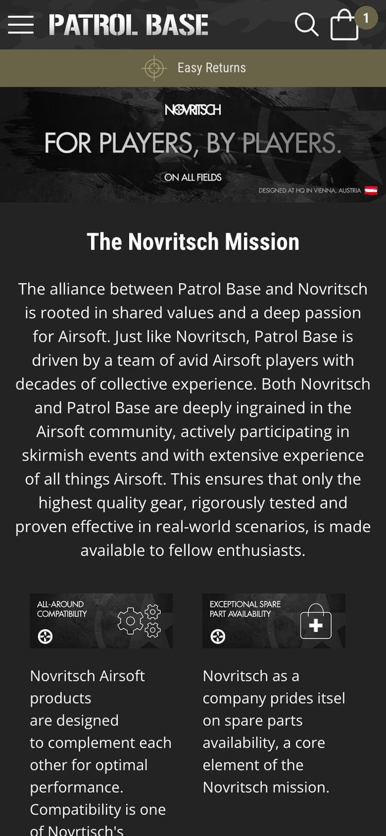 Patrol Base | Ecommerce Case Study | Voracio