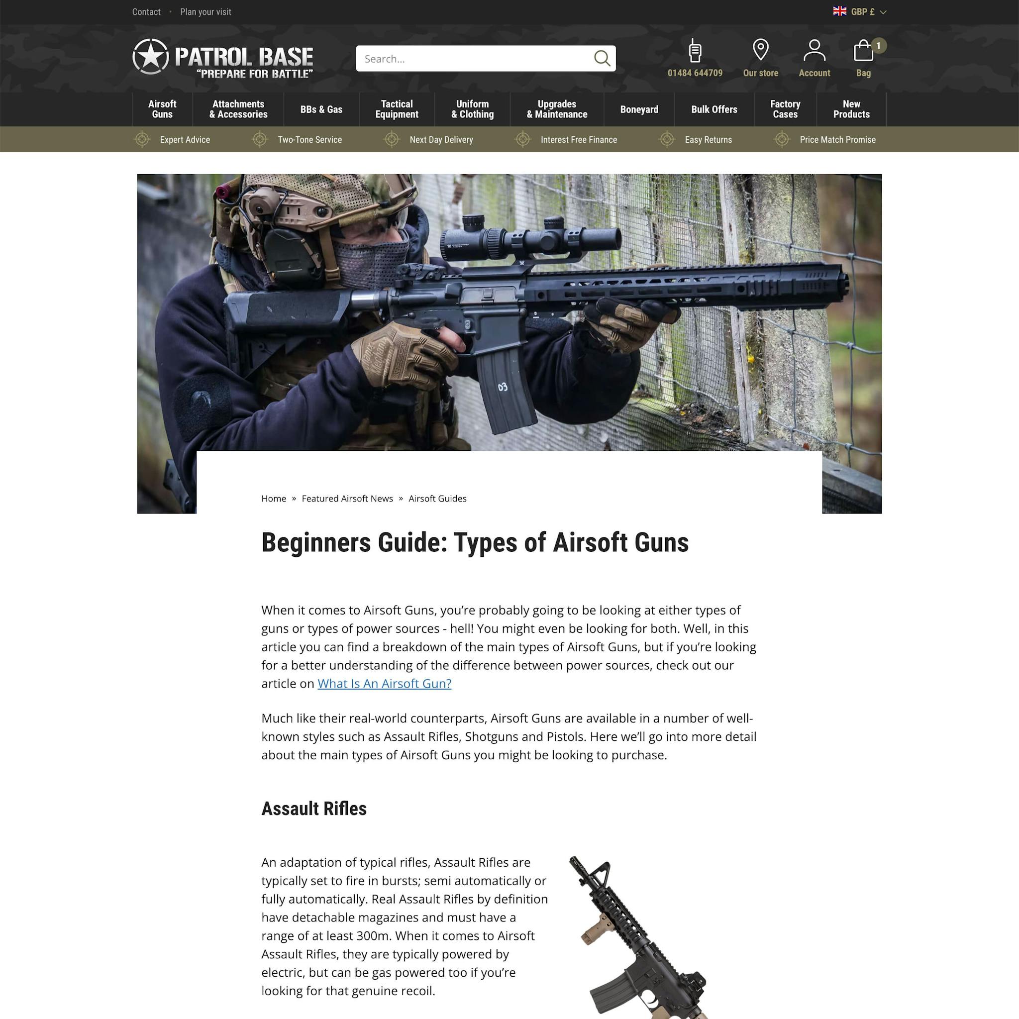 Patrol Base | Ecommerce Case Study | Voracio